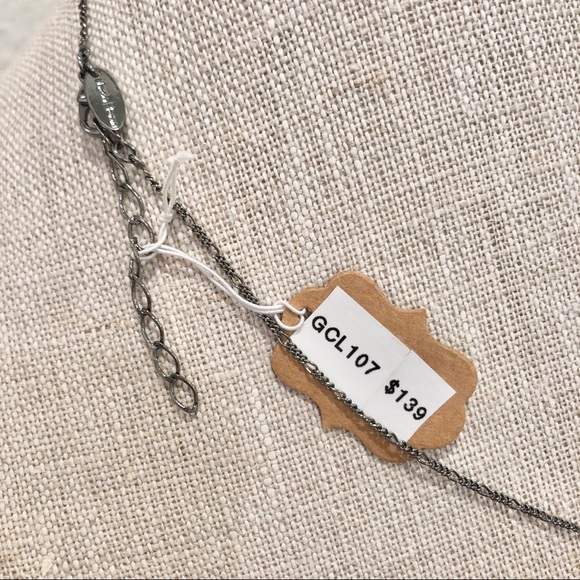 Marcie Moran | Jewelry | Nwt Marcie Moran Black Drusy Pendant Necklace ...